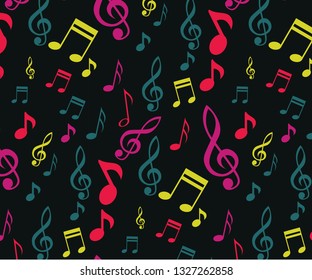 Colorful Musical Notes Stock Vector (Royalty Free) 1327262858 ...