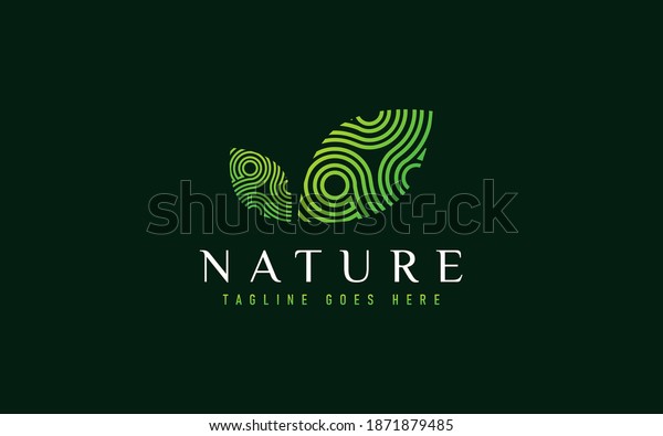 Colorful Nature Leaf Logo Design Abstract Stock Vector (Royalty Free ...