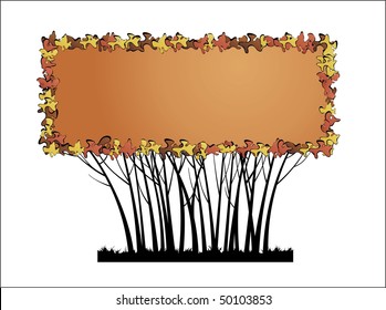 Colorful Nature Theme Banner Vector Stock Vector (Royalty Free ...