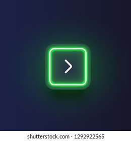 Colorful Neon Next Button Arrow Vector Stock Vector (Royalty Free ...