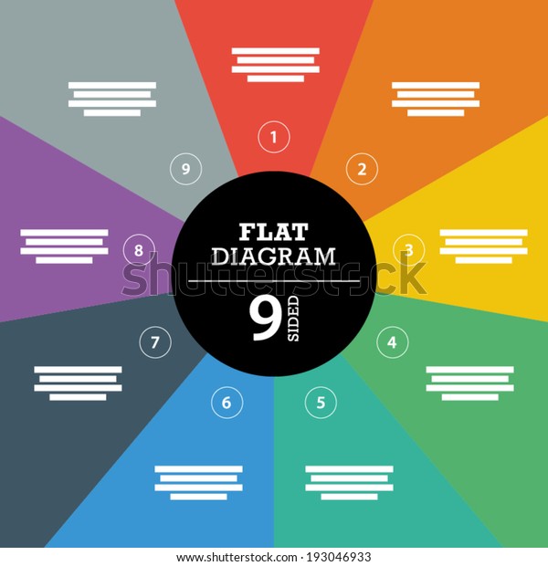 Colorful Nine Sided Full Background Stripe Stock Vector (Royalty Free ...