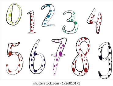 Colorful Number Design Vector School Stock Vector (Royalty Free ...