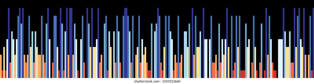 Colorful Number Pi Data Visualisation Art Stock Vector (Royalty Free ...