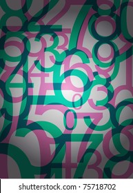 Colorful Numbers Abstract Background: เวกเตอร์สต็อก (ปลอดค่าลิขสิทธิ์ ...