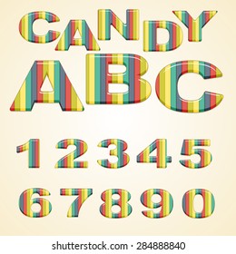 Colorful Numbers Stylized Candy Stock Vector (Royalty Free) 284888840 ...