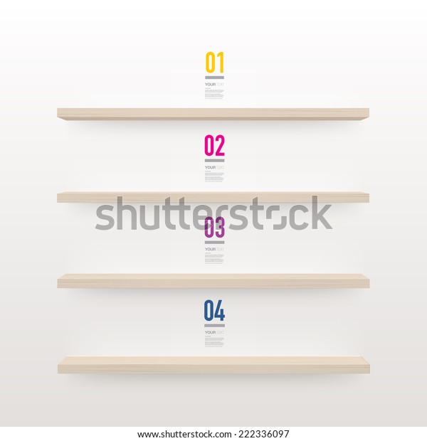 Colorful Numbers Text Realistic 3d Wooden Stock Vector (Royalty Free ...
