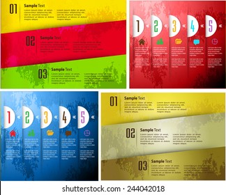 Colorful Old Paper Text Box Template 스톡 벡터(로열티 프리) 244042018 | Shutterstock