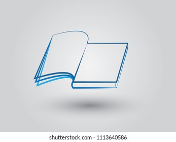 Colorful Open Book Logo Library Vector Stock Vector (Royalty Free ...