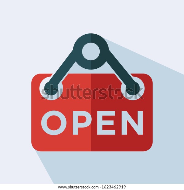 Colorful Open Tag Label Flat Vector Stock Vector (Royalty Free) 1623462919