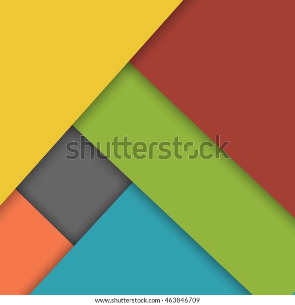 Colorful Overlap Layer Material Design Background Stock Vector (Royalty ...
