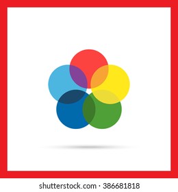 Colorful Overlapping Circles Stock Vector (Royalty Free) 386681818 ...