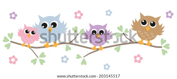 Colorful Owls Header Banner Website 库存矢量图（免版税）203145517 | Shutterstock