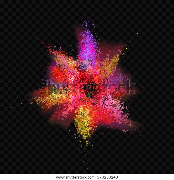 Colorful Paint Explosion Vector Illustration Color Stock Vector ...