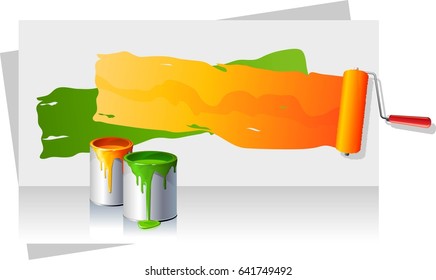 Colorful Paint Theme Stock Vector (Royalty Free) 641749492 | Shutterstock