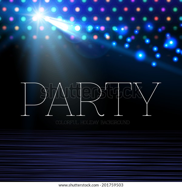 Colorful Party Light Background Spotlight Vector Stock Vector (Royalty ...