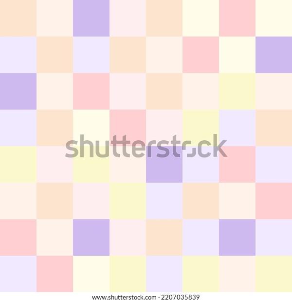 Colorful Pastel Checkerboard Pattern Background Stock Vector (Royalty ...