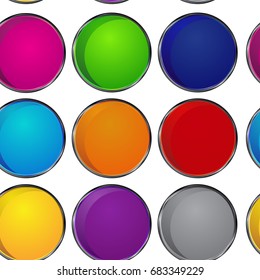 Multi Color 3d Circle Icon Background Stock Vector (Royalty Free ...