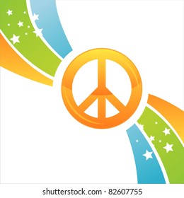 Colorful Peace Background Stock Vector (Royalty Free) 82607755