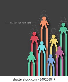 Colorful Person Background Vector Design Concept Stock Vector (Royalty ...