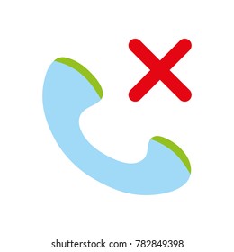 Colorful Phone Lost Call Sign Telephone Stock Vector (Royalty Free ...