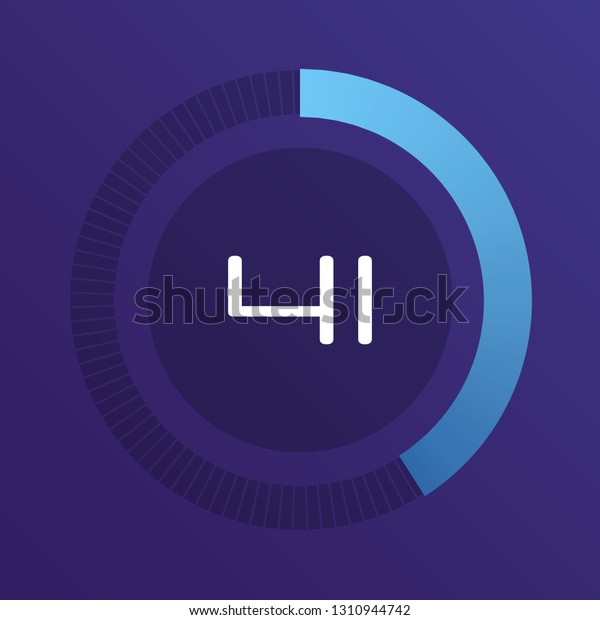Colorful Pie Charts Circular Interval Timer Stock Vector (Royalty Free ...