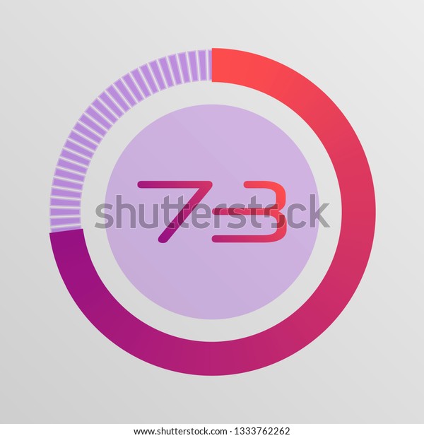 Colorful Pie Charts Circular Interval Timer Stock Vector (Royalty Free ...
