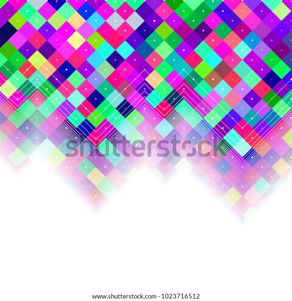 Colorful Pixel 80s Style Background Place Stock Vector (Royalty Free ...