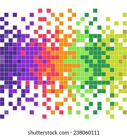 Colorful Pixels Stock Vector (Royalty Free) 238060111 | Shutterstock