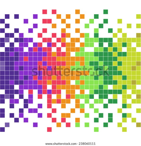 Colorful Pixels Stock Vector (Royalty Free) 238060111 | Shutterstock
