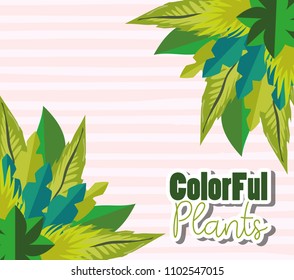 Colorful Plants Design Stock Vector (Royalty Free) 1102547015 ...