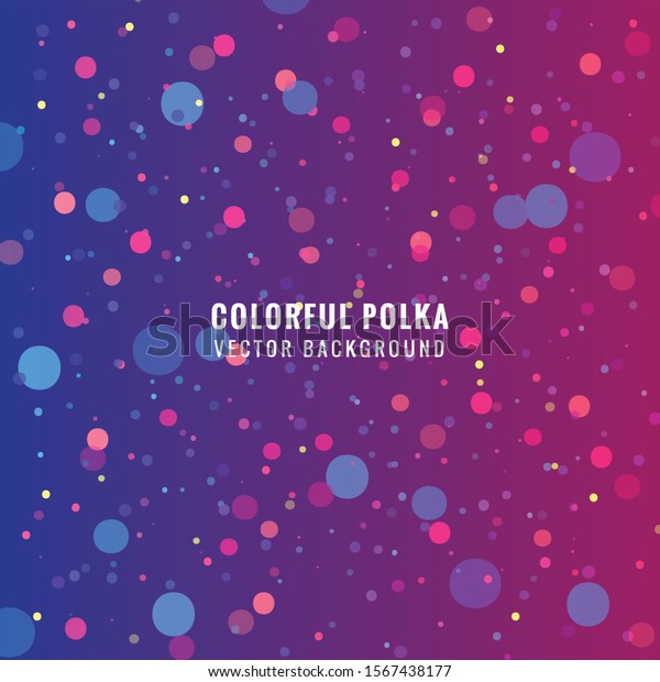 Colorful Polka Dots Gradient Background Stock Vector (Royalty Free ...