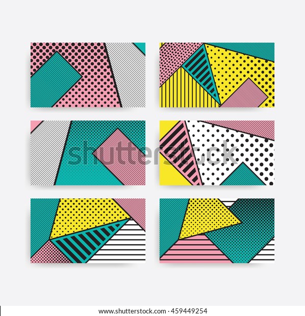Colorful Pop Art Geometric Pattern Bright Stock Vector (Royalty Free ...