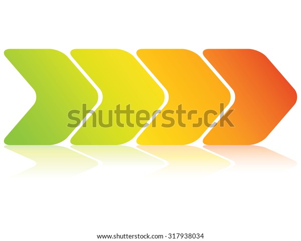 Colorful Process Diagram Stock Vector (Royalty Free) 317938034 ...