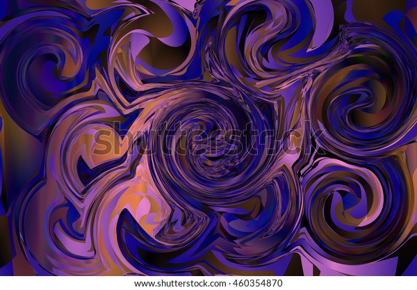 Colorful Psychedelic Purple Background Made Interweaving Stock Vector ...
