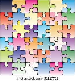 Colorful Puzzle Background Stock Vector (Royalty Free) 51127762 ...