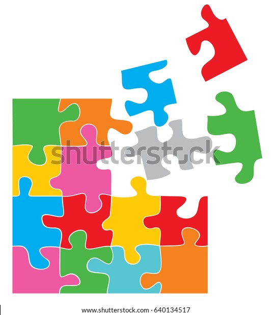 Colorful Puzzle Vector Illustration Stock Vector (Royalty Free ...
