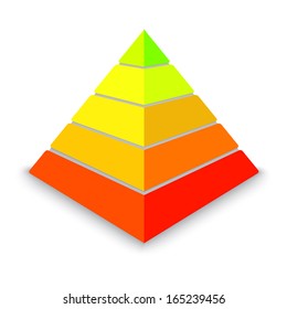 Vector Three Colour Pyramid Stock Vector (Royalty Free) 74912311 ...