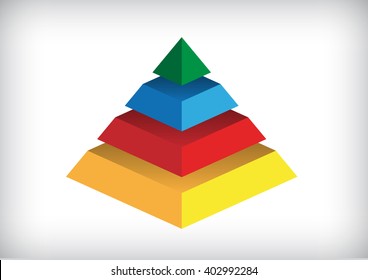 3d Pyramid Graphic Vector Design Stock Vector (Royalty Free) 1813356442 ...