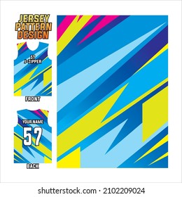 Colorful Racing Jersey Design Patterns Printing Stock Vector (Royalty ...
