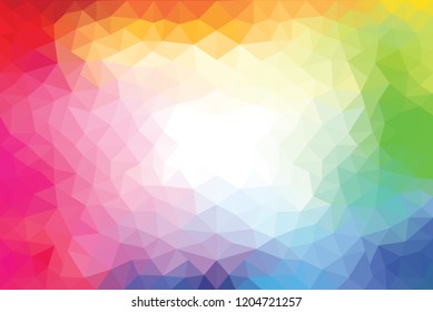 Colorful Rainbow Polygon Background Stock Vector (Royalty Free ...
