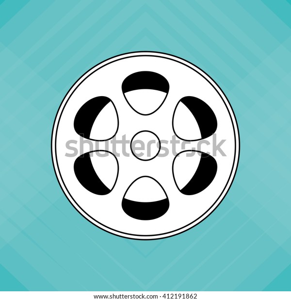 Colorful Retro Cinema Vector Illustration Stock Vector (Royalty Free ...