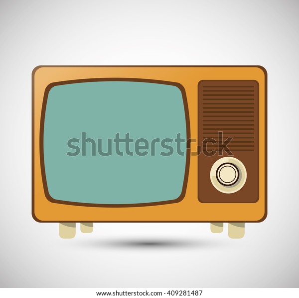 Colorful Retro Tv Design Vector Illustration Stock Vector (Royalty Free ...