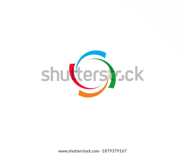 Colorful Rotate Icon Logo Design Template Stock Vector (Royalty Free ...