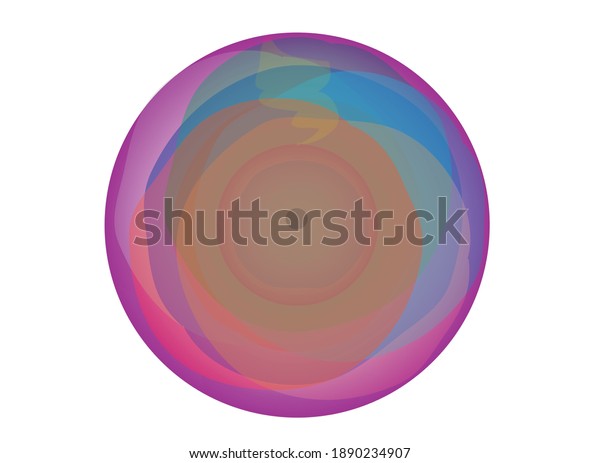 Colorful Round Diatom Algae Unicellular Diatom Stock Vector (Royalty ...