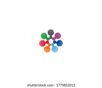 Colorful Round Logo Design Icon Stock Vector (Royalty Free) 1775852012 ...