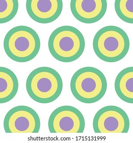 Colorful Round Patterns On White Background Stock Vector (Royalty Free ...