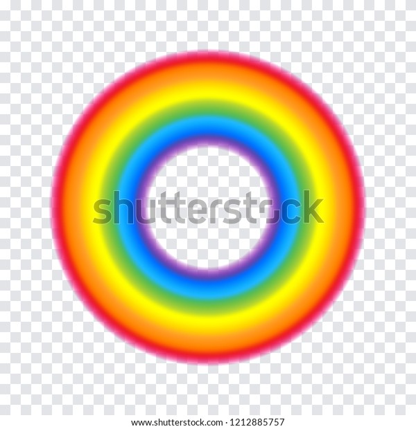 Colorful Round Rainbow Frame Vector Illustration Stock Vector (Royalty ...