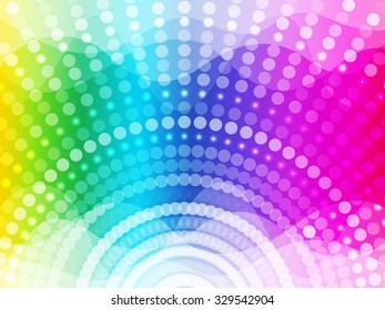 Colorful Round Wave Background Stock Vector (Royalty Free) 329542904 ...