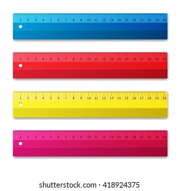 Colorful Rulers Vector Illustration Stock Vector (Royalty Free ...