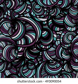 Colorful Seamless Doodle Pattern Nice Handdrawn Stock Vector (Royalty ...